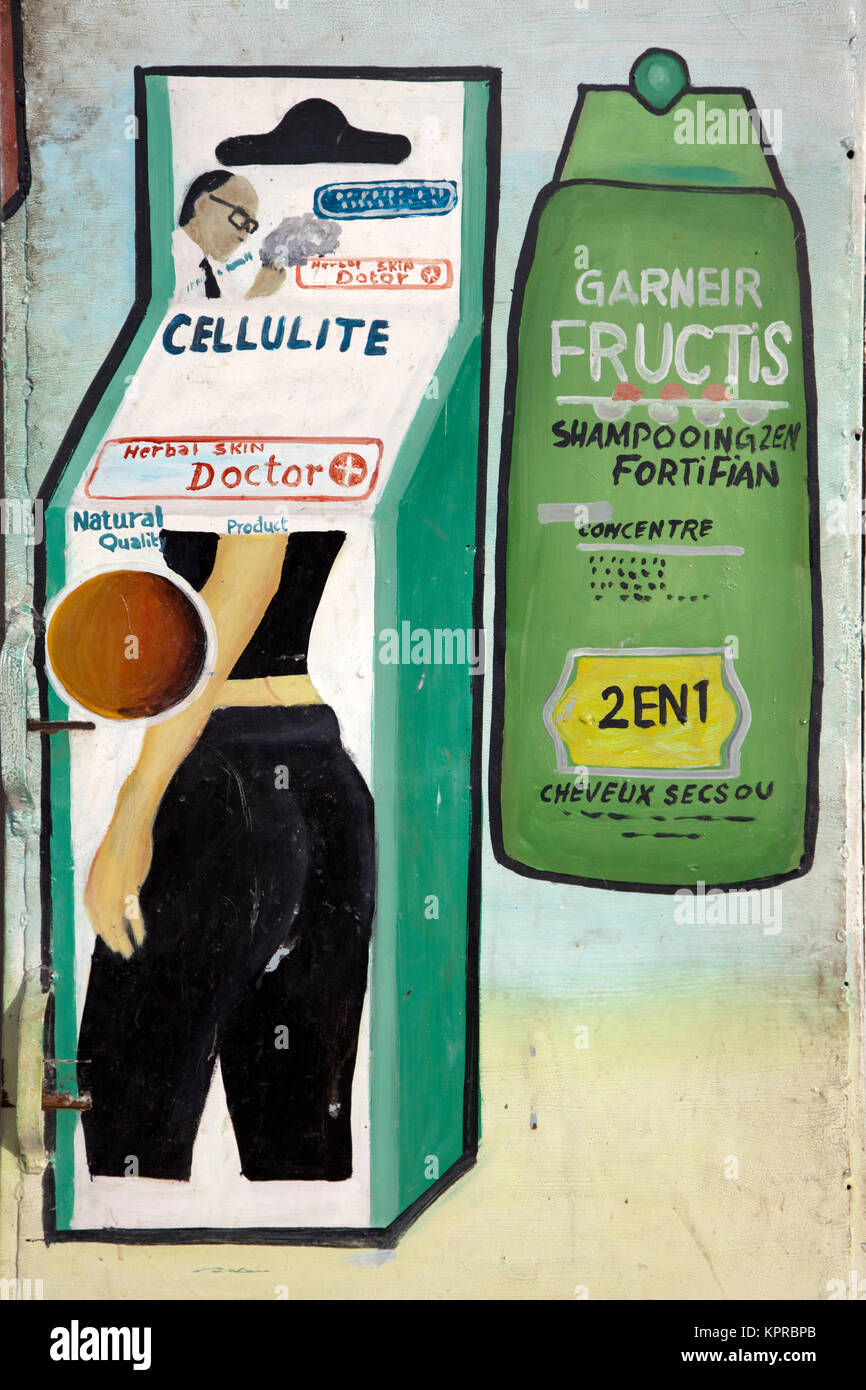 Somali hand painted advertisments in Hargeisa, Somaliland Stock Photo ...
