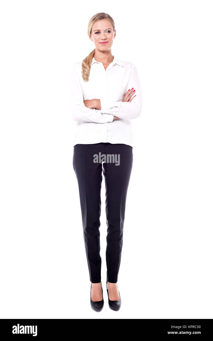 Full length portrait of a business professional Stock Photo - Alamy