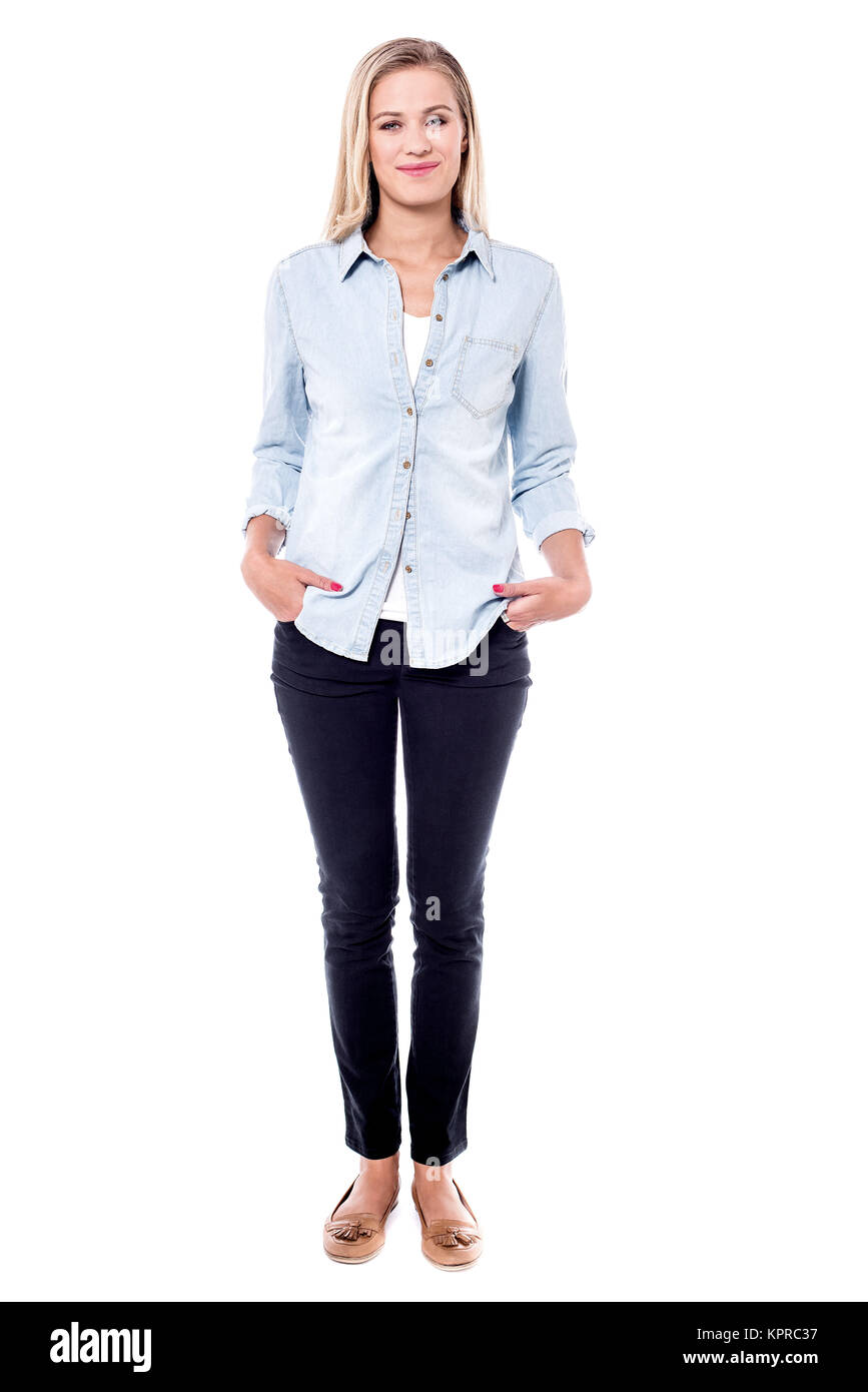 Full length studio shot of ravishing model Stock Photo - Alamy