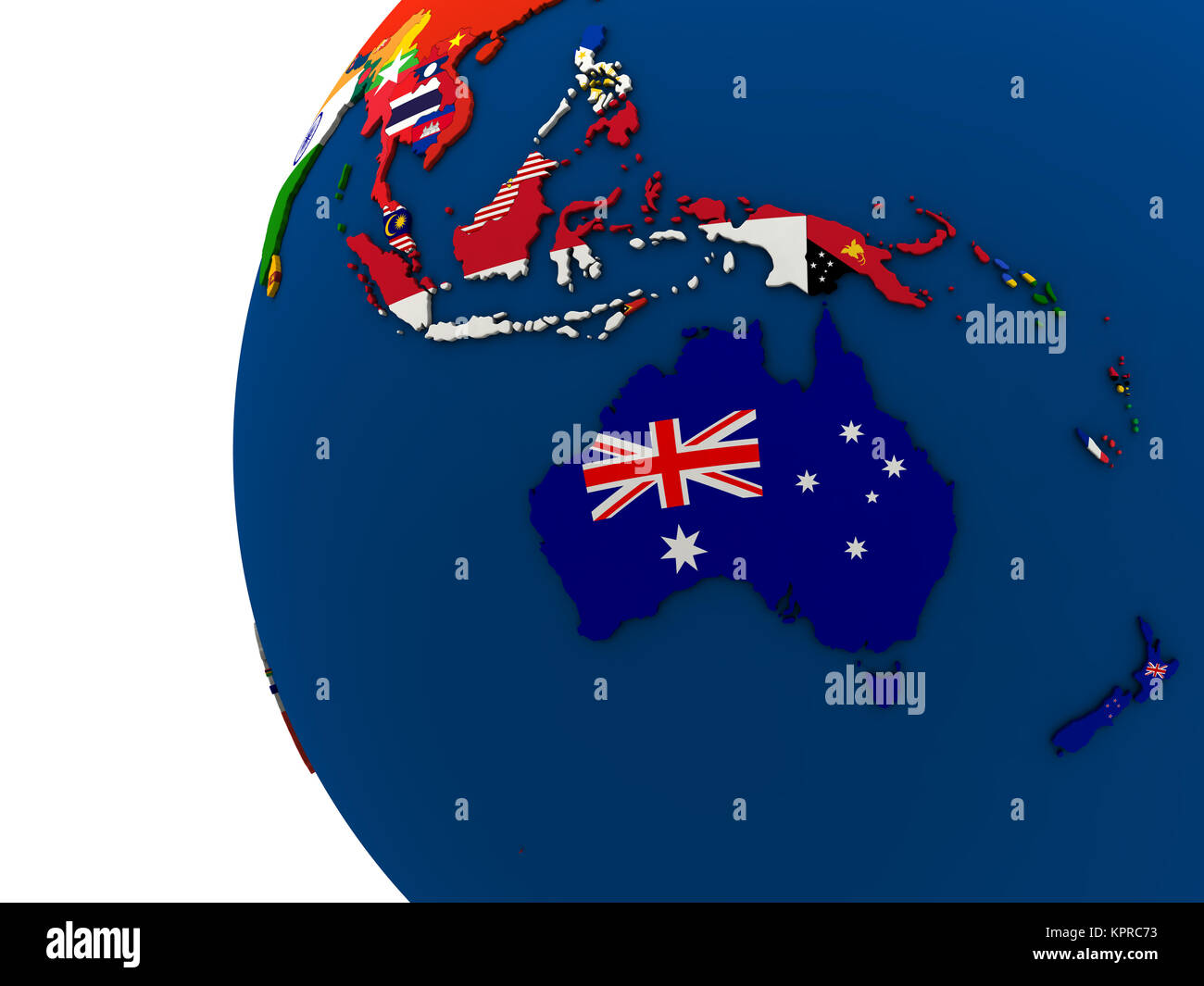 Australasia map hi-res stock photography and images - Alamy