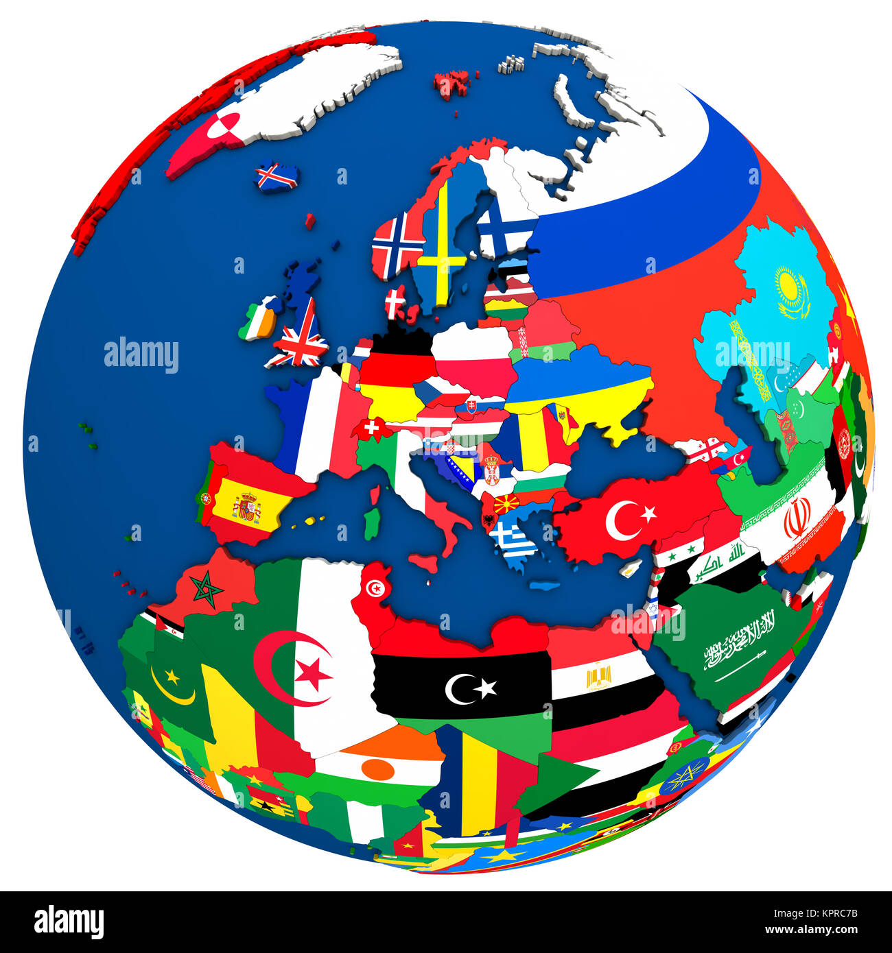 Political Europe map Stock Photo - Alamy