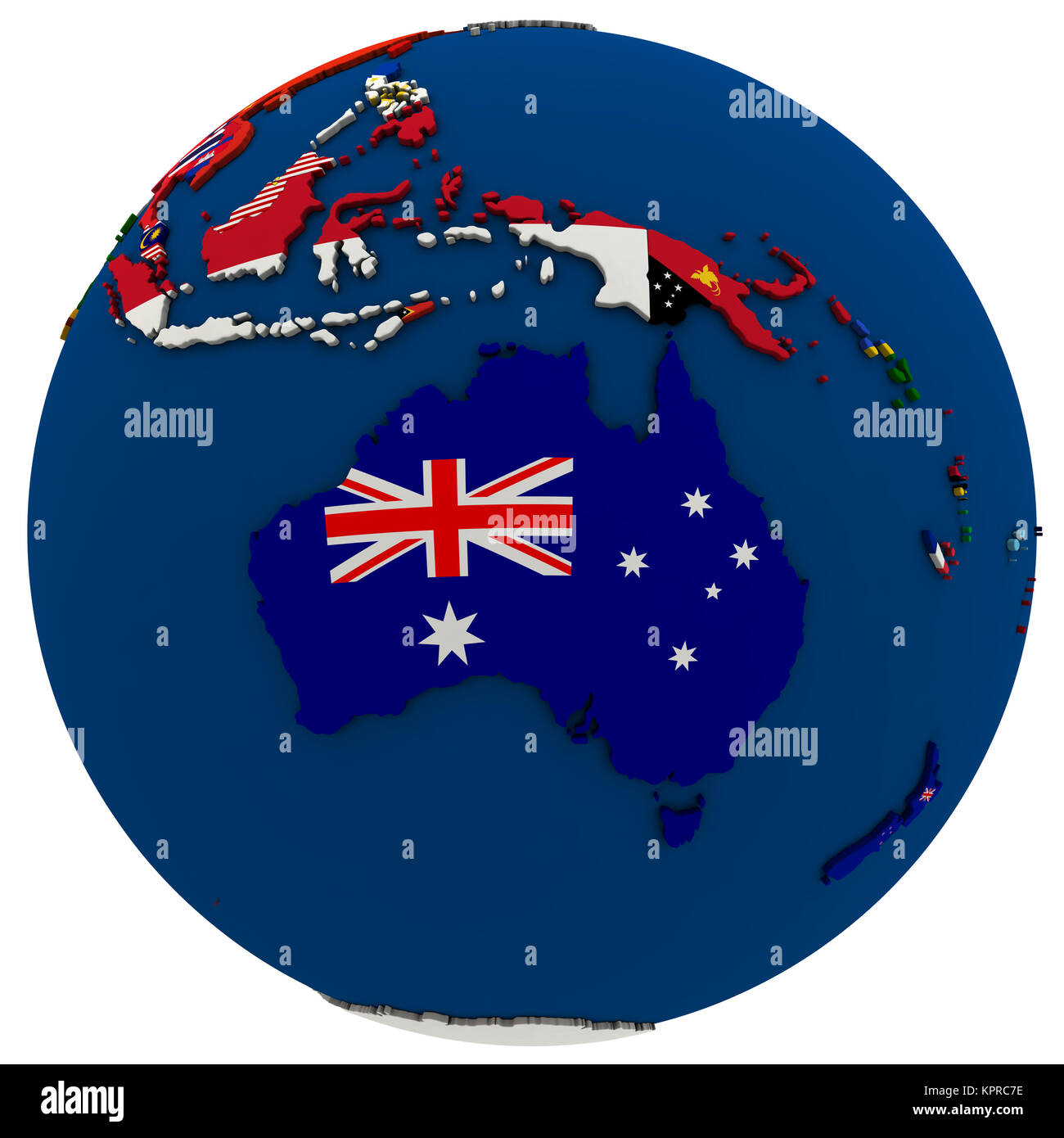 Political Australia map Stock Photo - Alamy