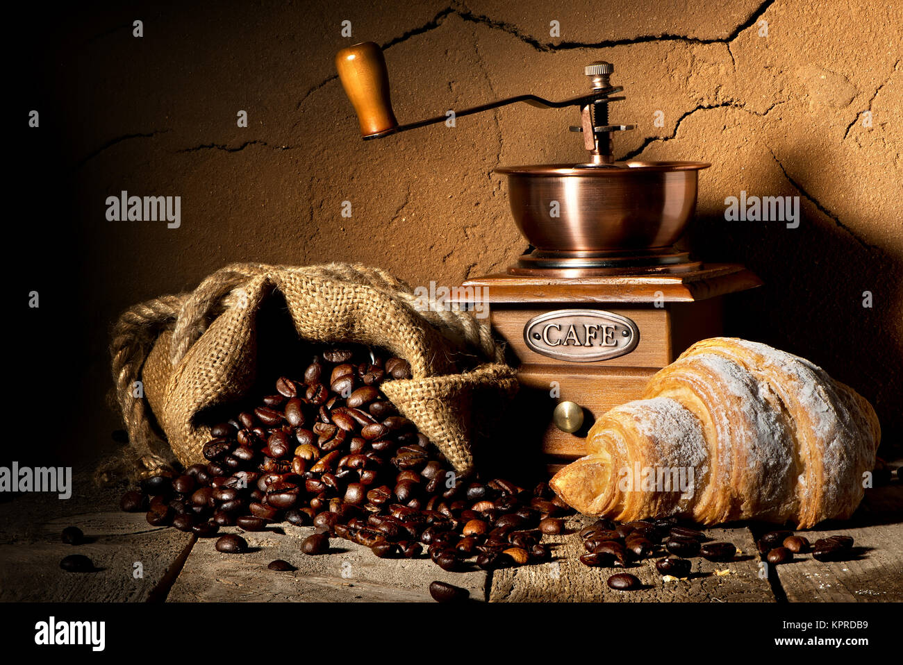 Grains of coffee Stock Photo - Alamy