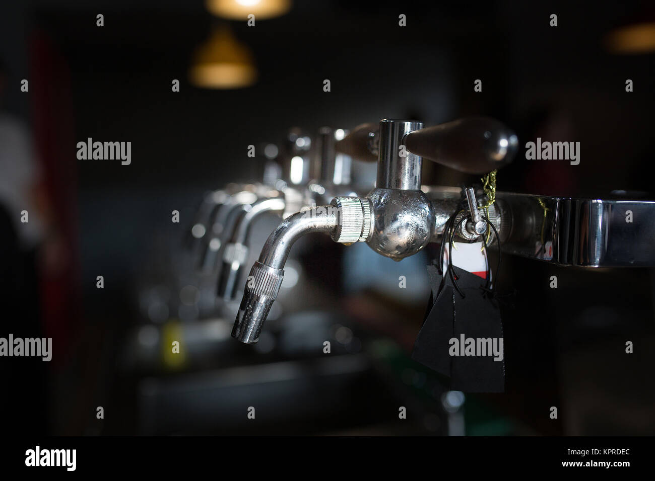 closeup beer cold tap in pub Stock Photo - Alamy