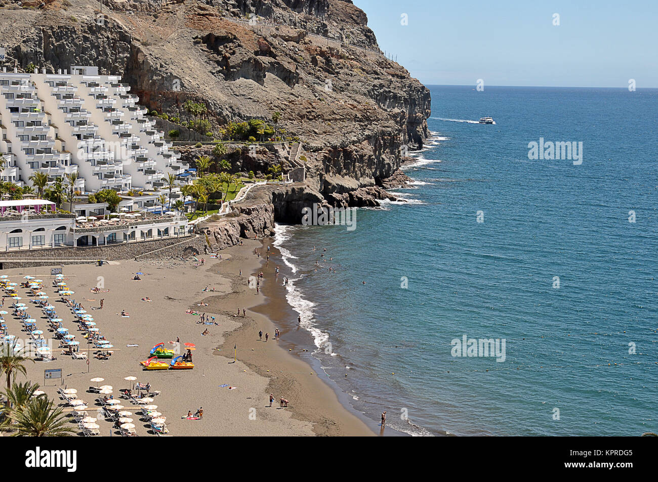 playa de taurito on gran canaria Stock Photo - Alamy