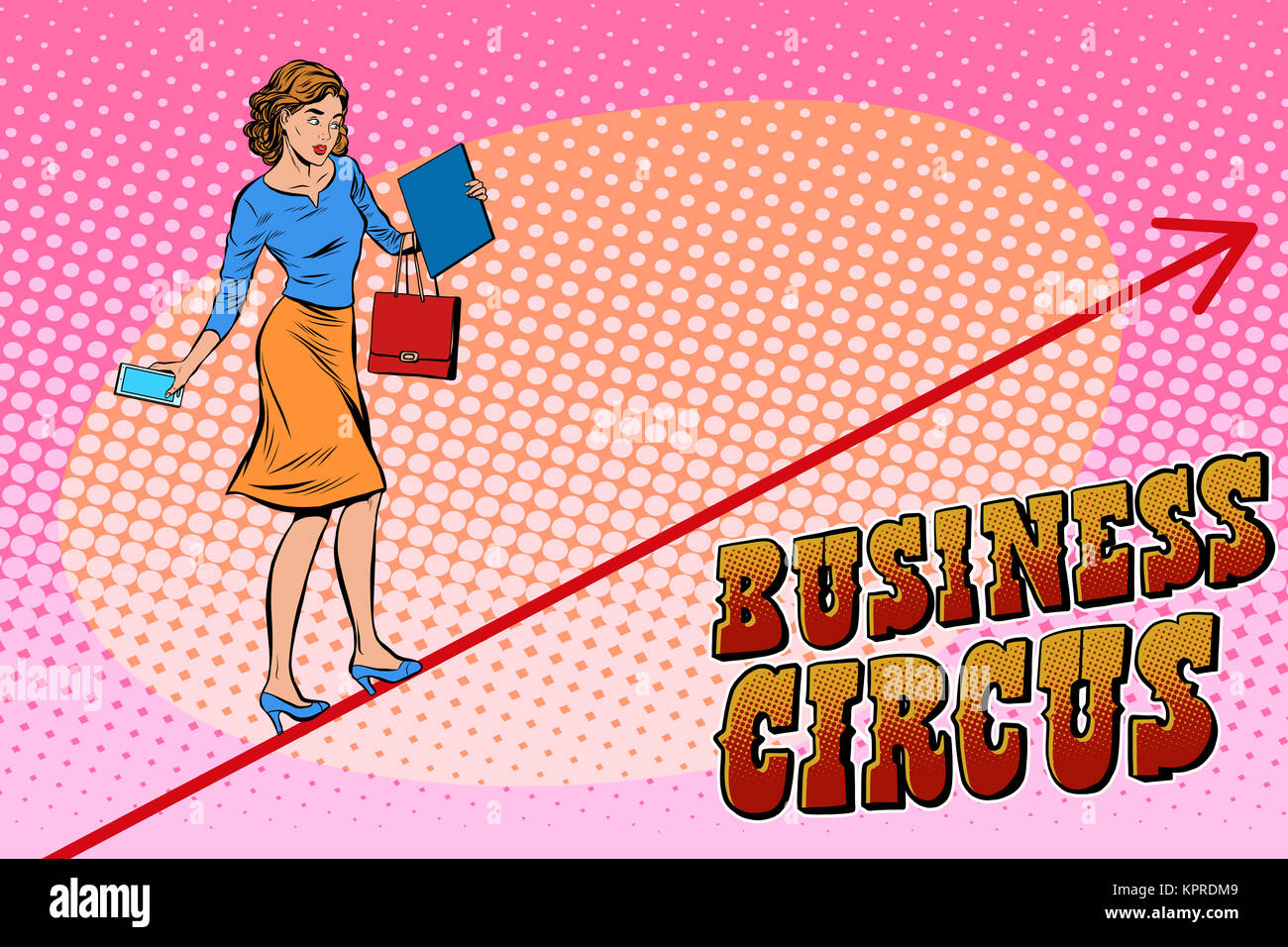 Comic illustration cartoon woman motion hi-res stock photography and ...