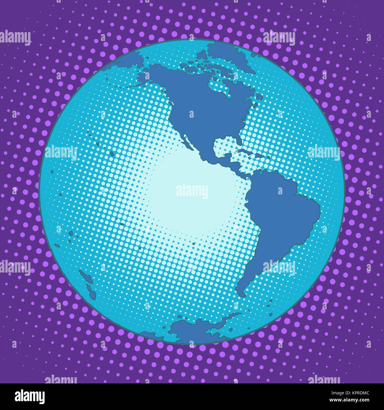 Planet Earth Western hemisphere Stock Photo - Alamy