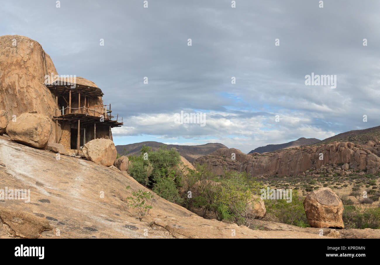 cave dwelling on the guest farm Omandumba in Erongo Mountains Namibia ...