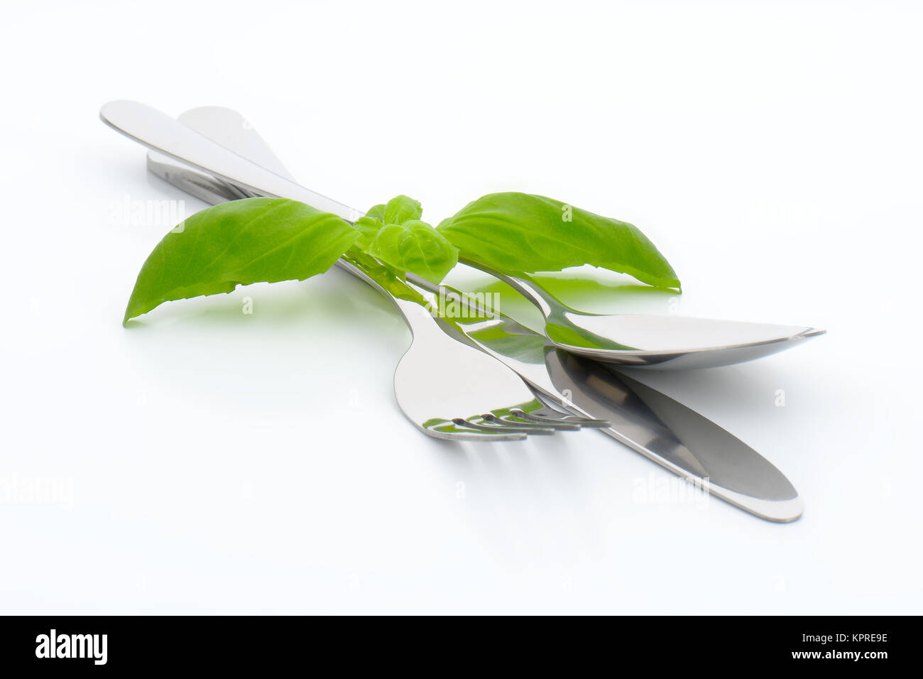 knife, fork and spoon Stock Photo - Alamy