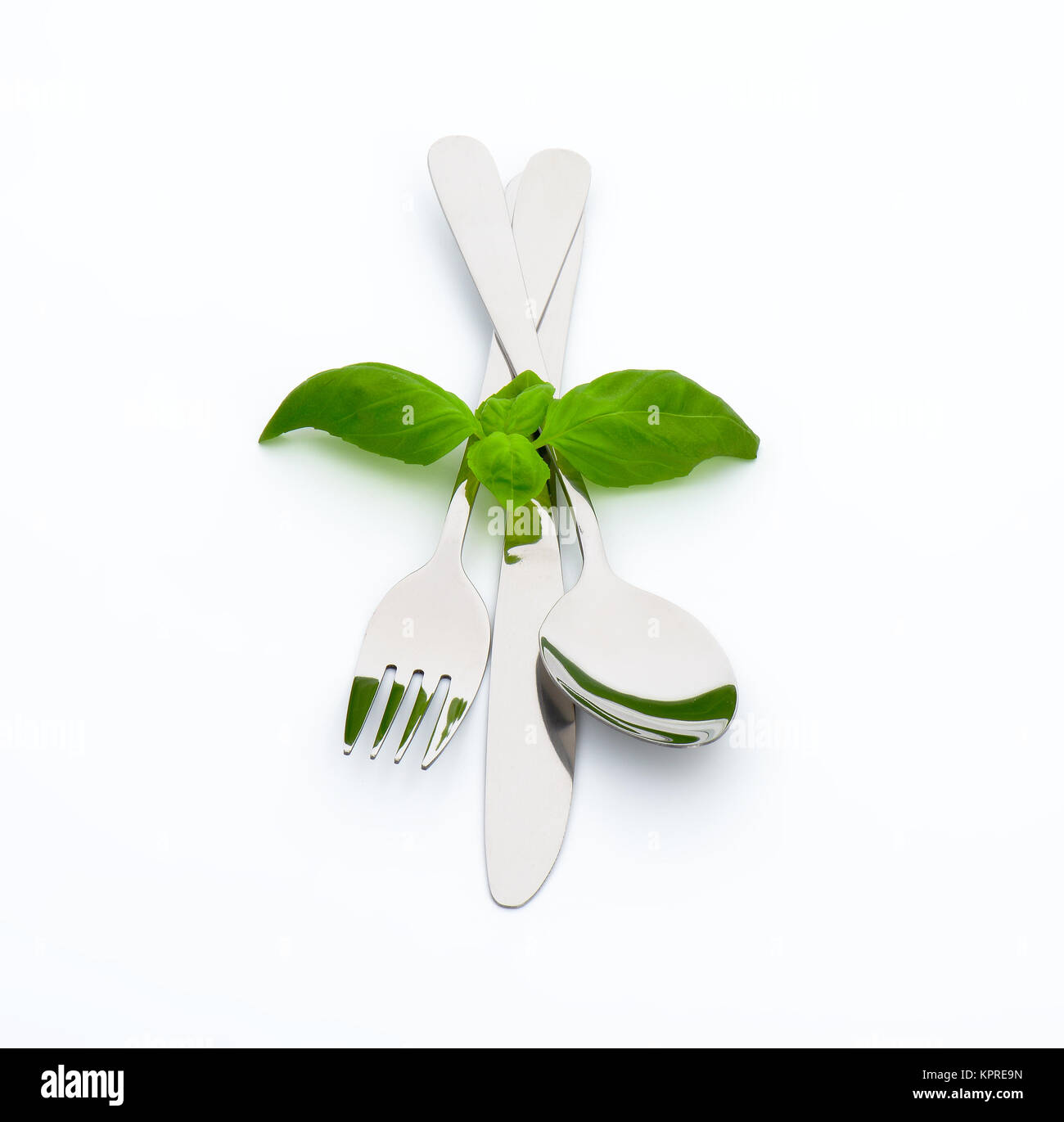 knife, fork and spoon Stock Photo - Alamy