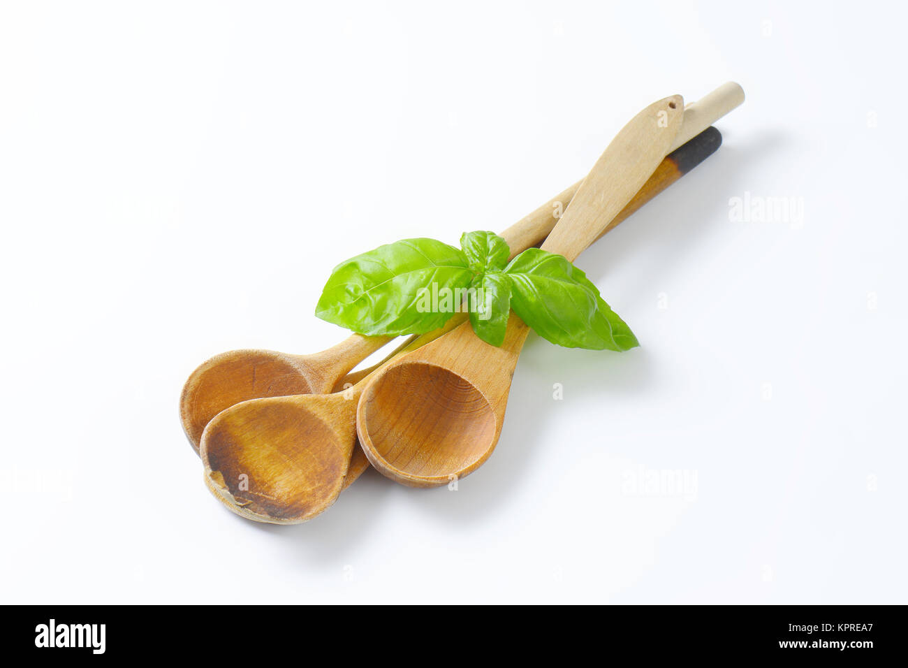 three wooden spoons Stock Photo - Alamy
