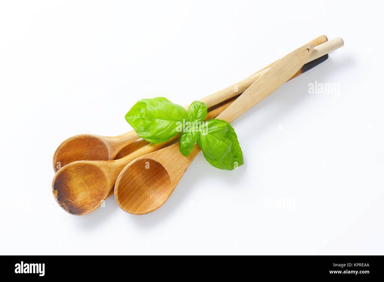 three wooden spoons Stock Photo - Alamy