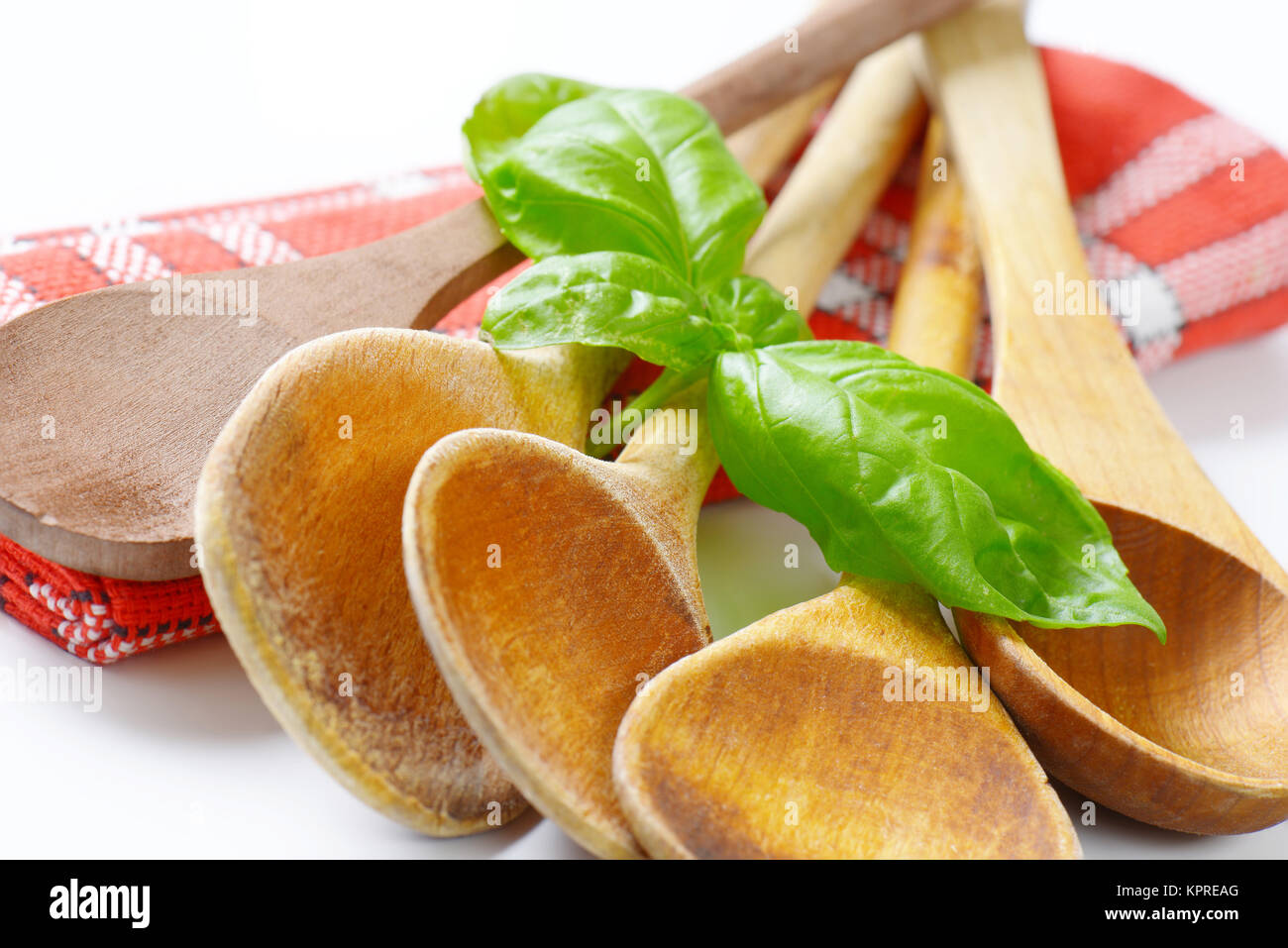 old wooden spoons Stock Photo - Alamy