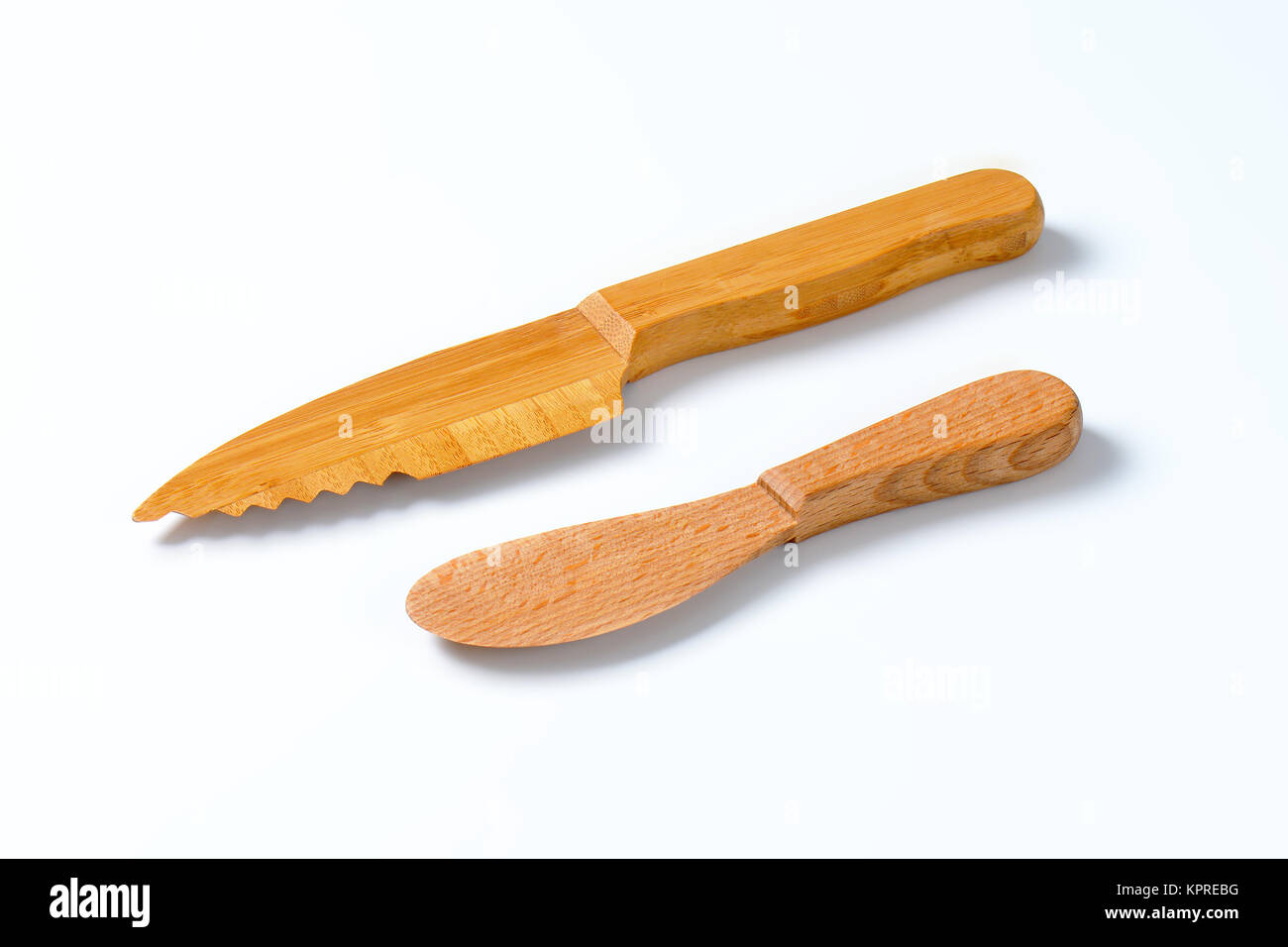 two wooden knives Stock Photo - Alamy