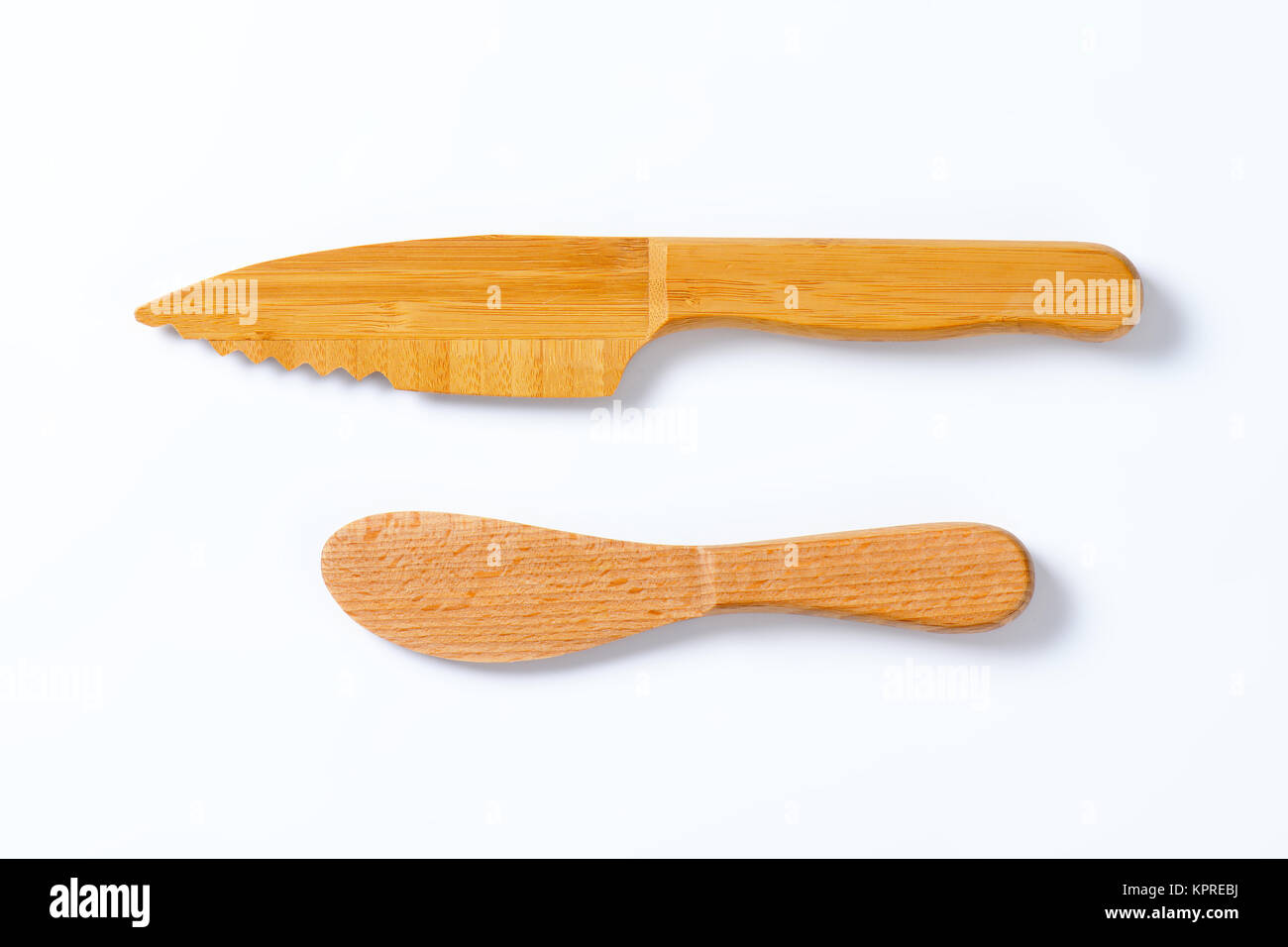 two wooden knives Stock Photo - Alamy