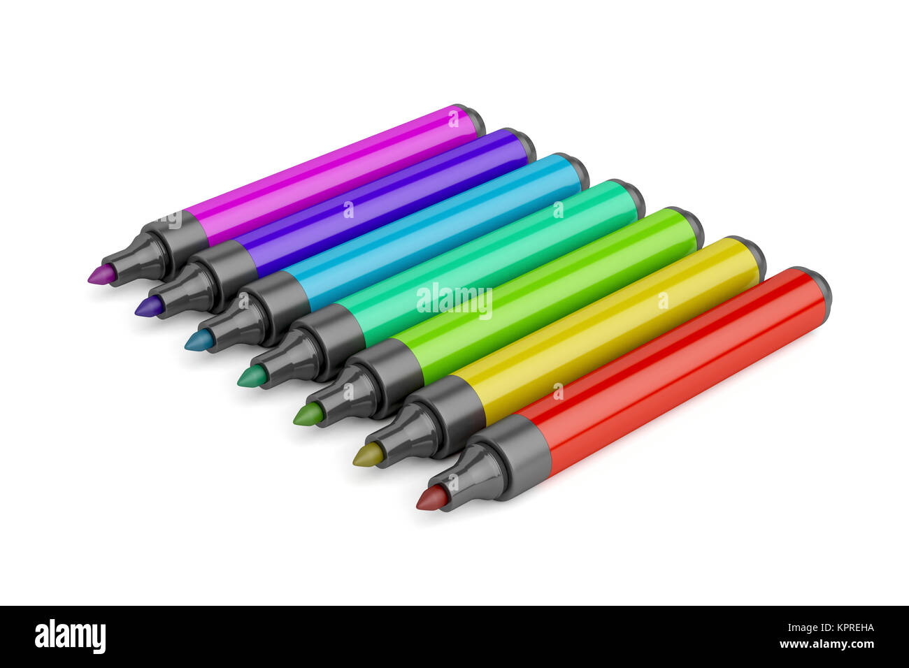 Markers with different colors Stock Photo - Alamy