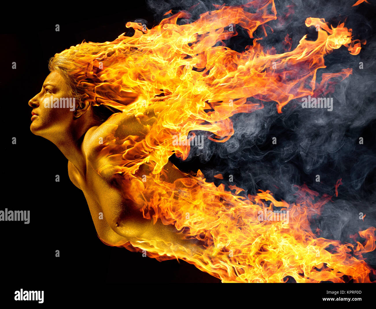 Starting smoking girl hi-res stock photography and images - Alamy