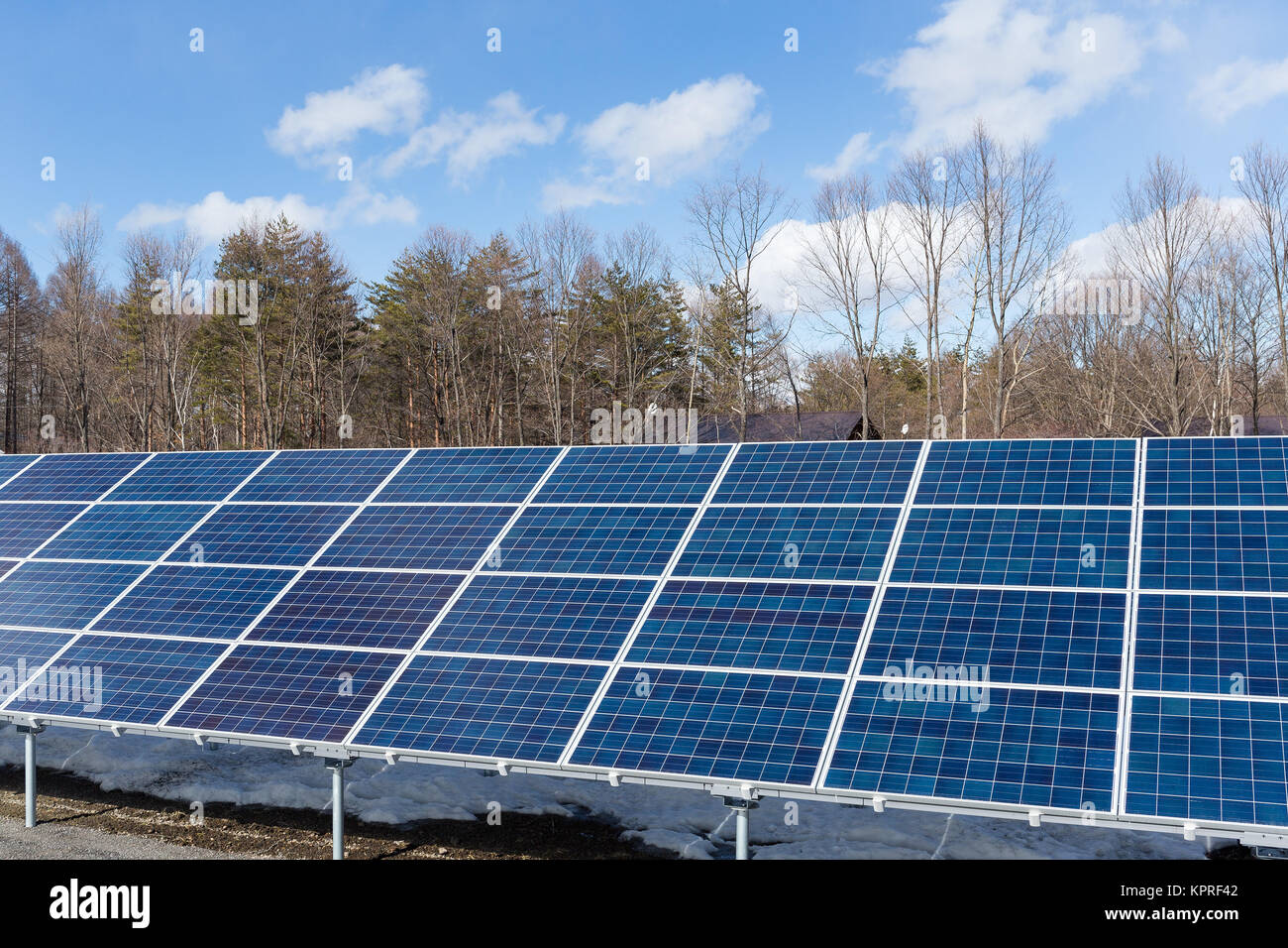 Solar panel station Stock Photo - Alamy