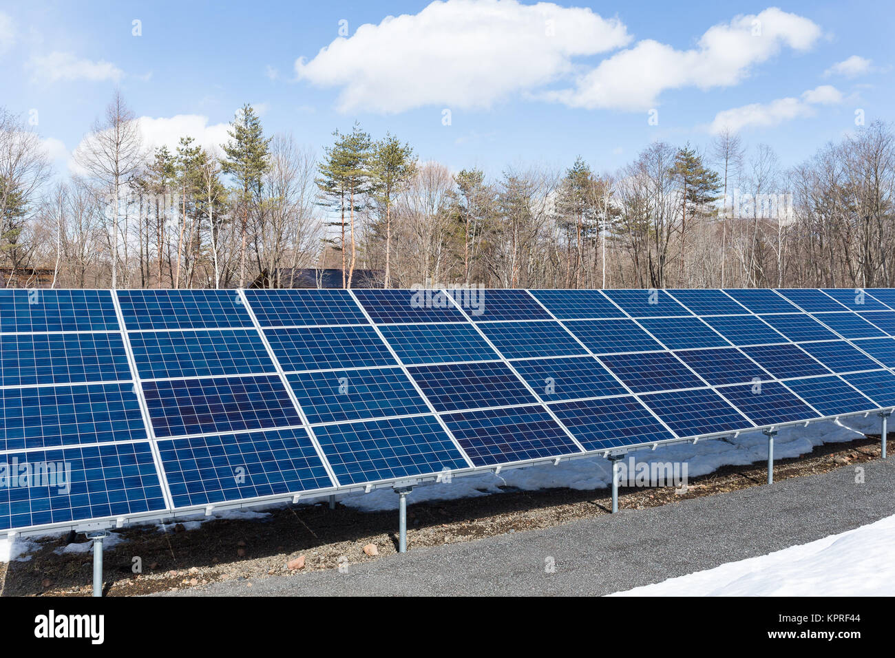 Solar energy panel plant Stock Photo - Alamy
