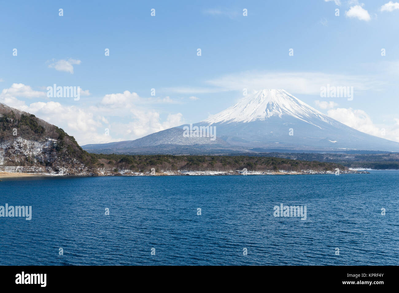 Fujisan and lake Stock Photo - Alamy