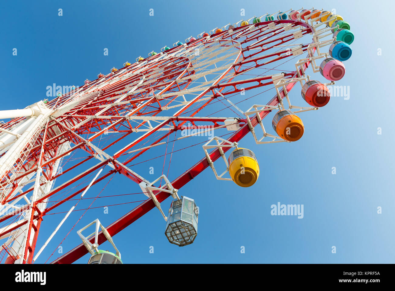 Ferris wheel in amusement park Stock Photo - Alamy