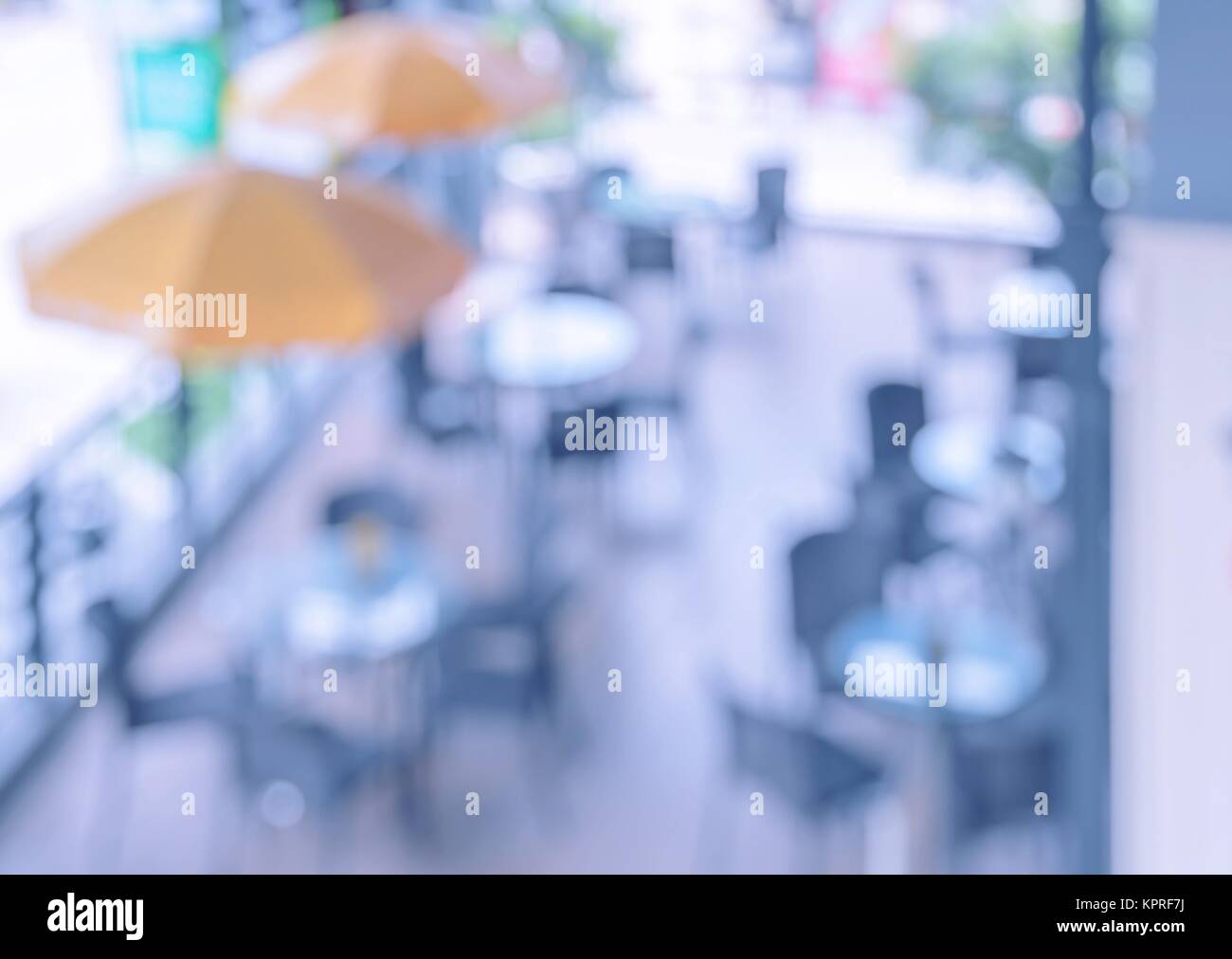 Blurred outdoor cafe background Stock Photo - Alamy