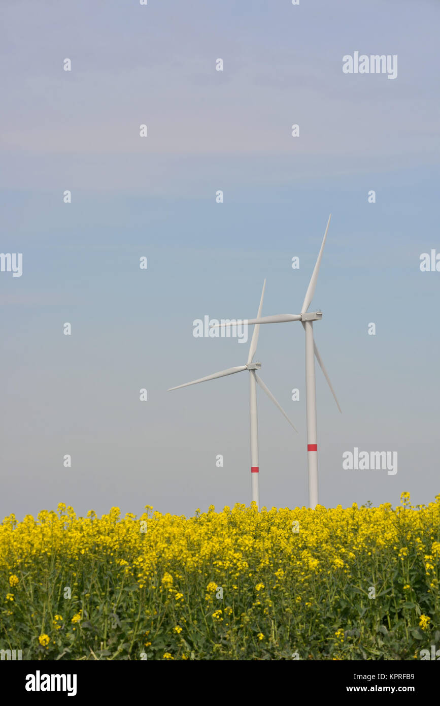 two wind turbines Stock Photo - Alamy
