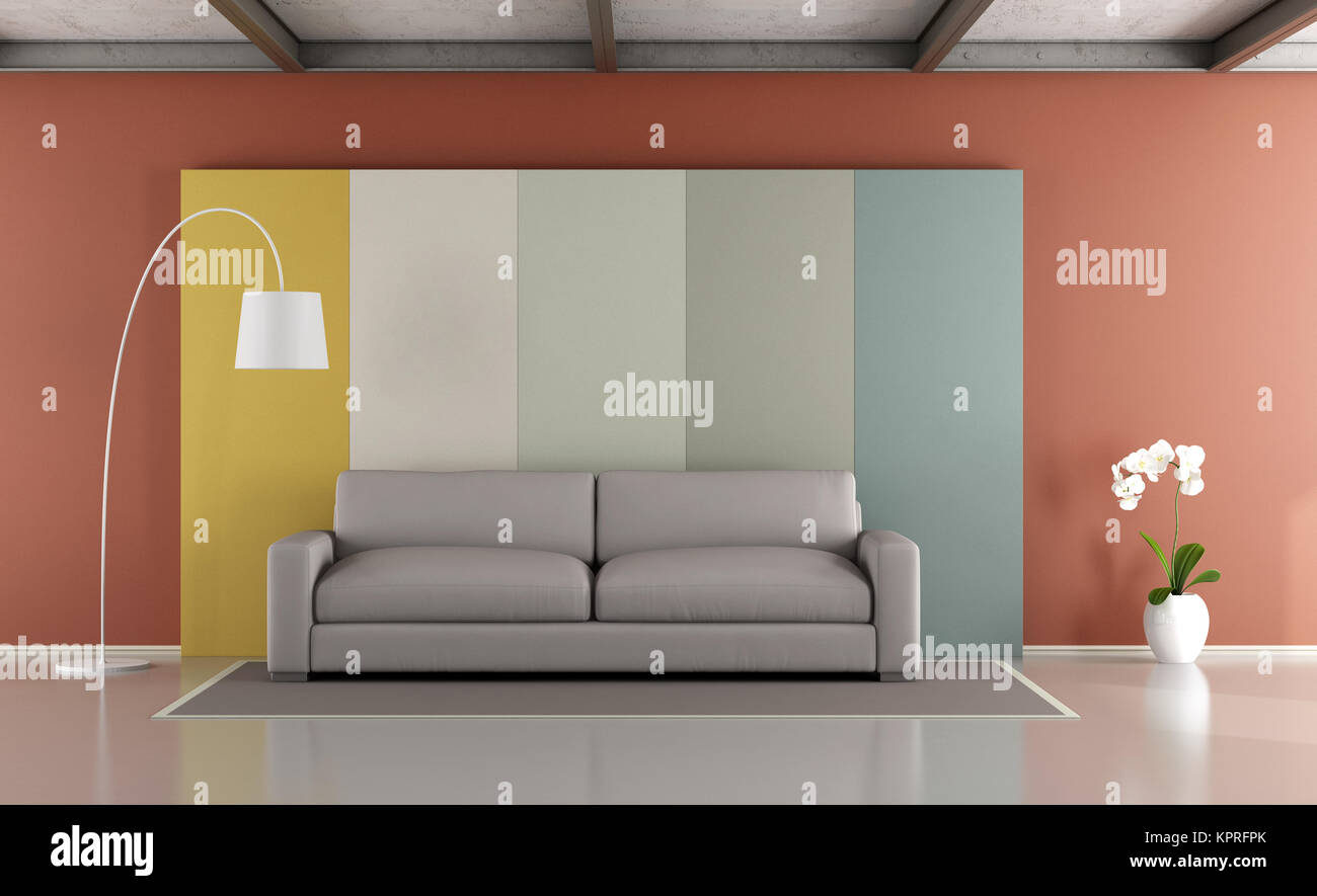 Colorful modern lounge Stock Photo - Alamy