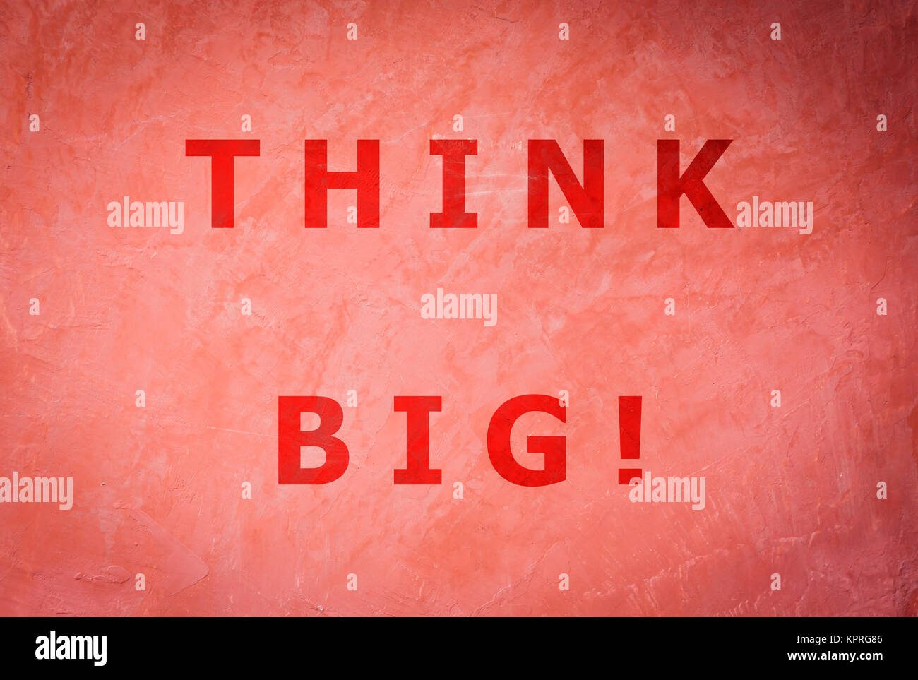 Think big word inspirational quote Stock Photo - Alamy