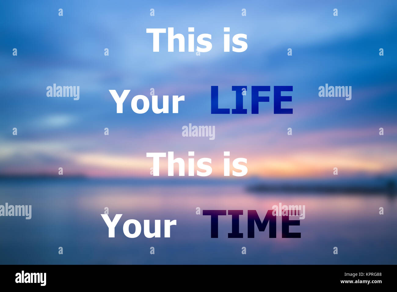 Motivational inspirational quote time hi-res stock photography and ...