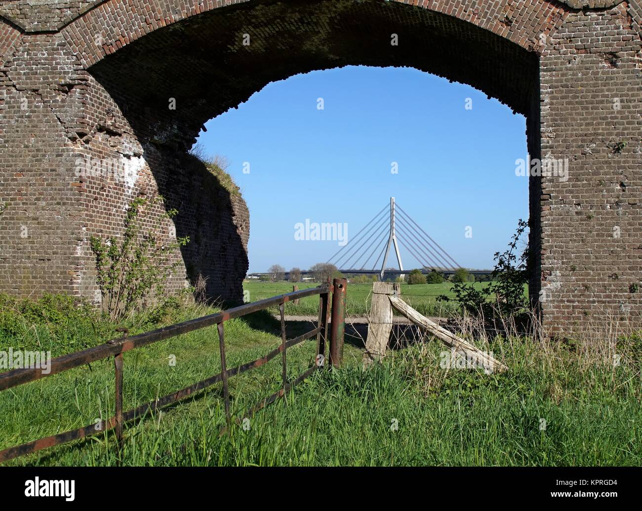 old railway bridge wesel Stock Photo - Alamy