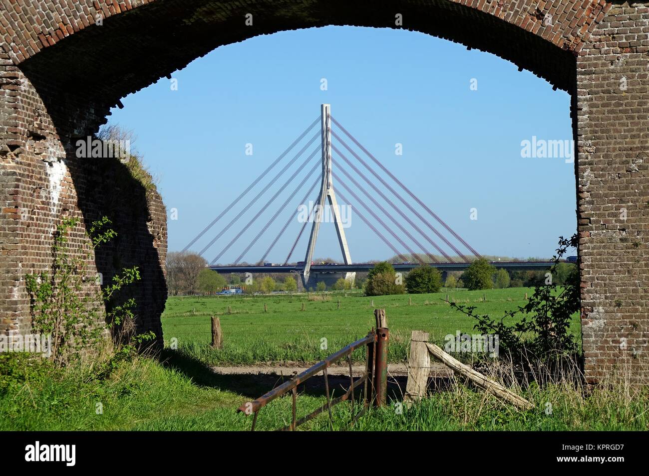 old railway bridge wesel Stock Photo - Alamy