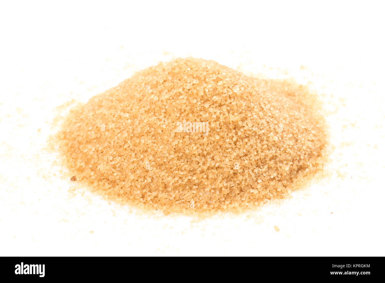 Crystals cane sugar isolated on white Stock Photo - Alamy