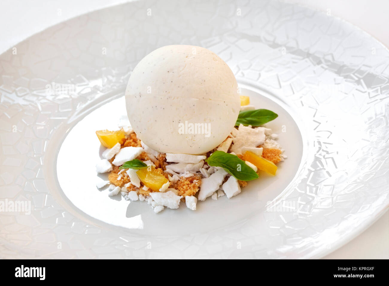 Vanilla icre cream Stock Photo - Alamy