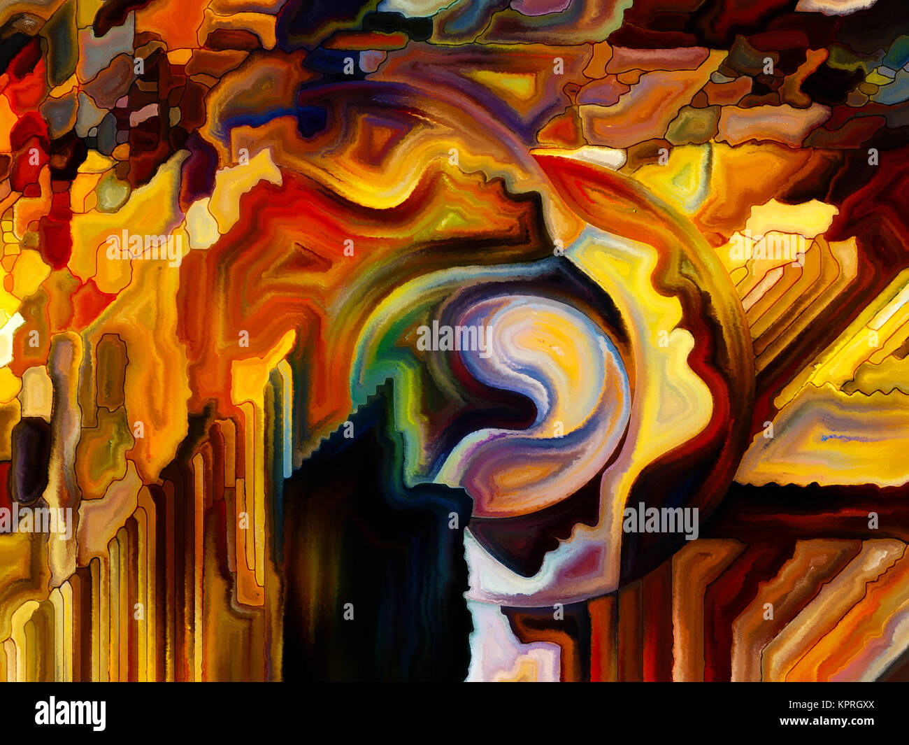 Kiss ofÂ Inner Paint Stock Photo - Alamy