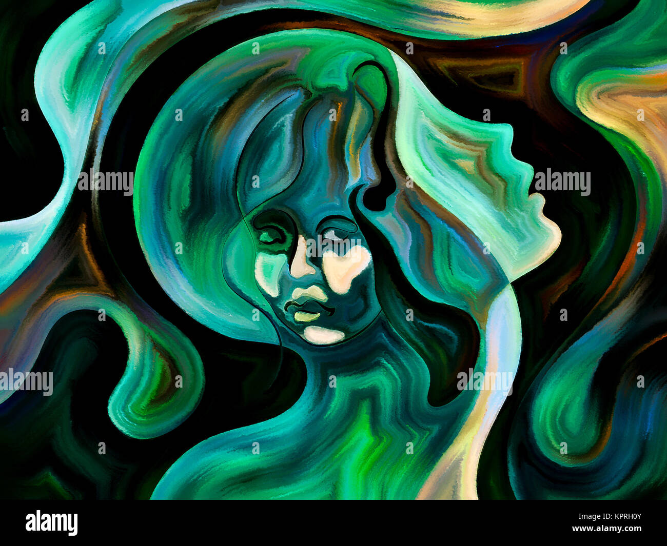 Vision of Ego Shapes Stock Photo - Alamy