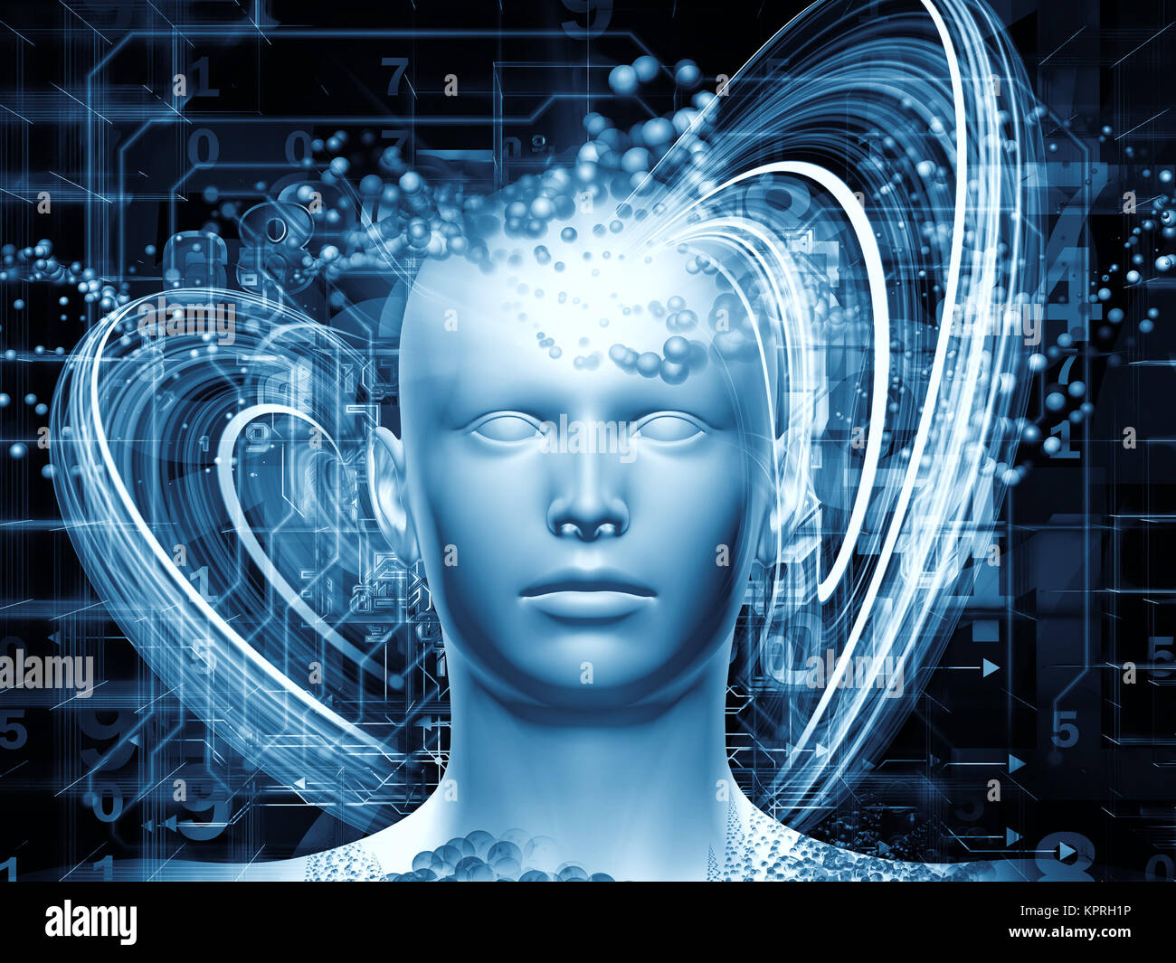 Source of Digital Thoughts Stock Photo - Alamy