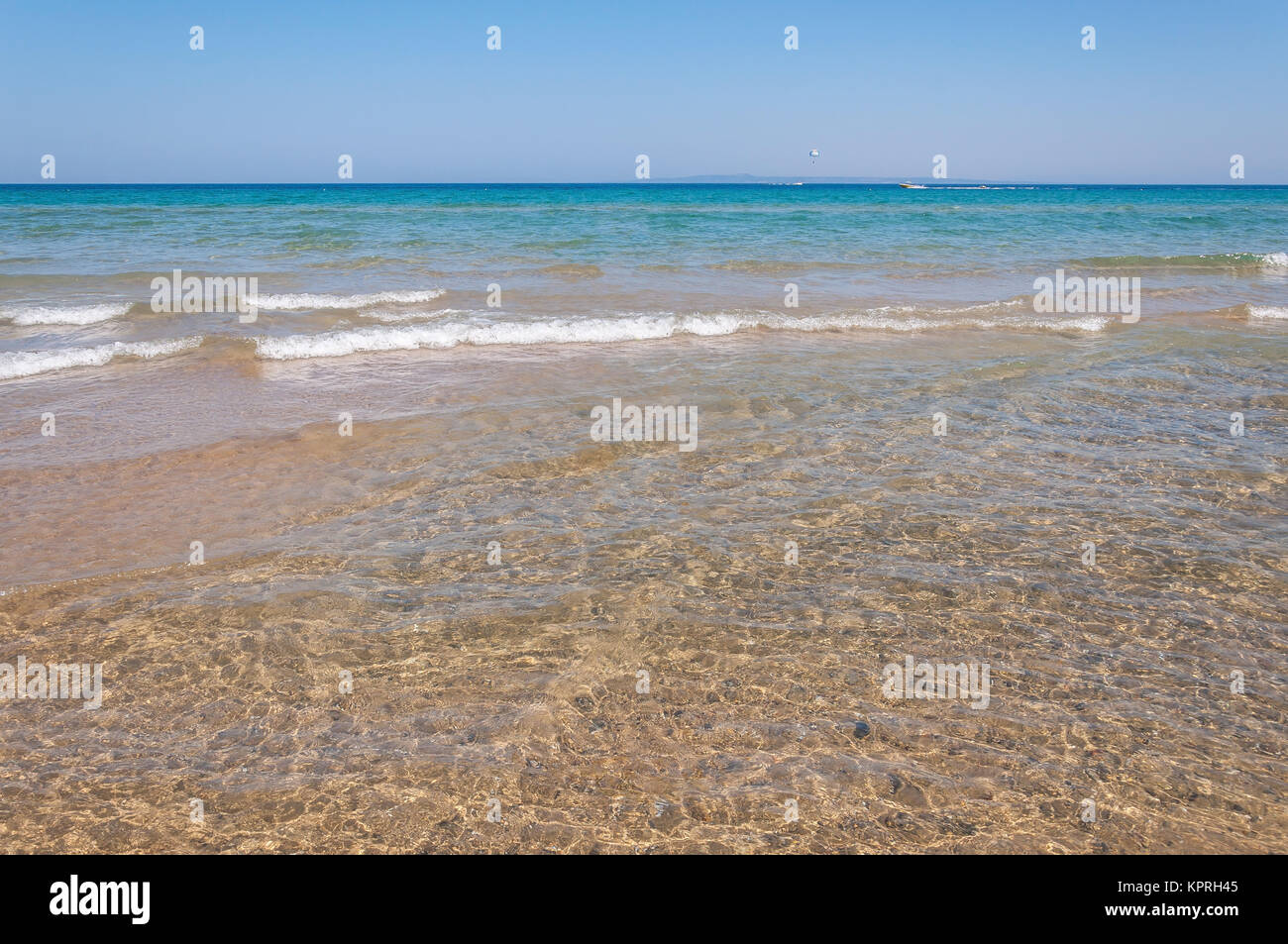 Clear water of a sea shore as natural travel background Stock Photo - Alamy