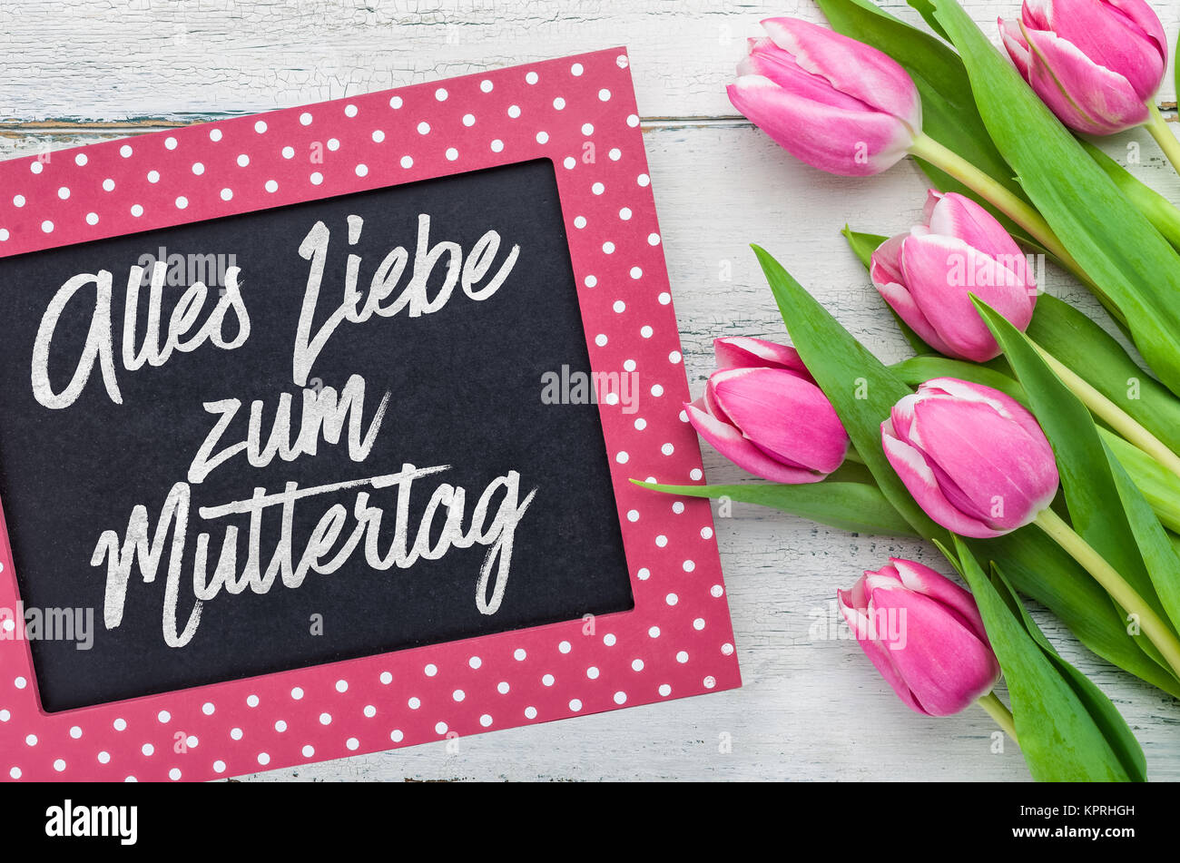 Alles Liebe zum Muttertag Stock Photo - Alamy