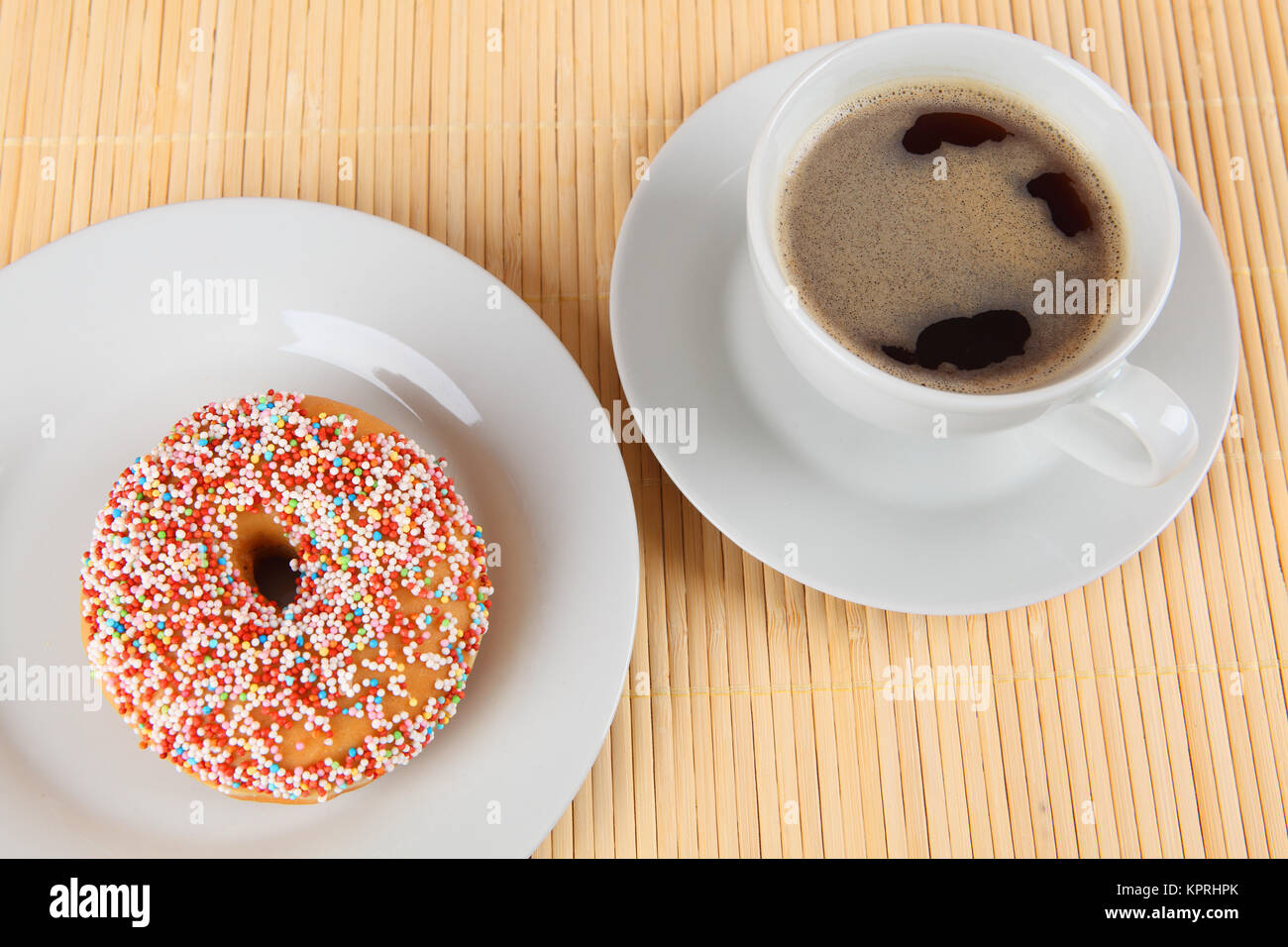 Doughnut and coffee Stock Photo - Alamy