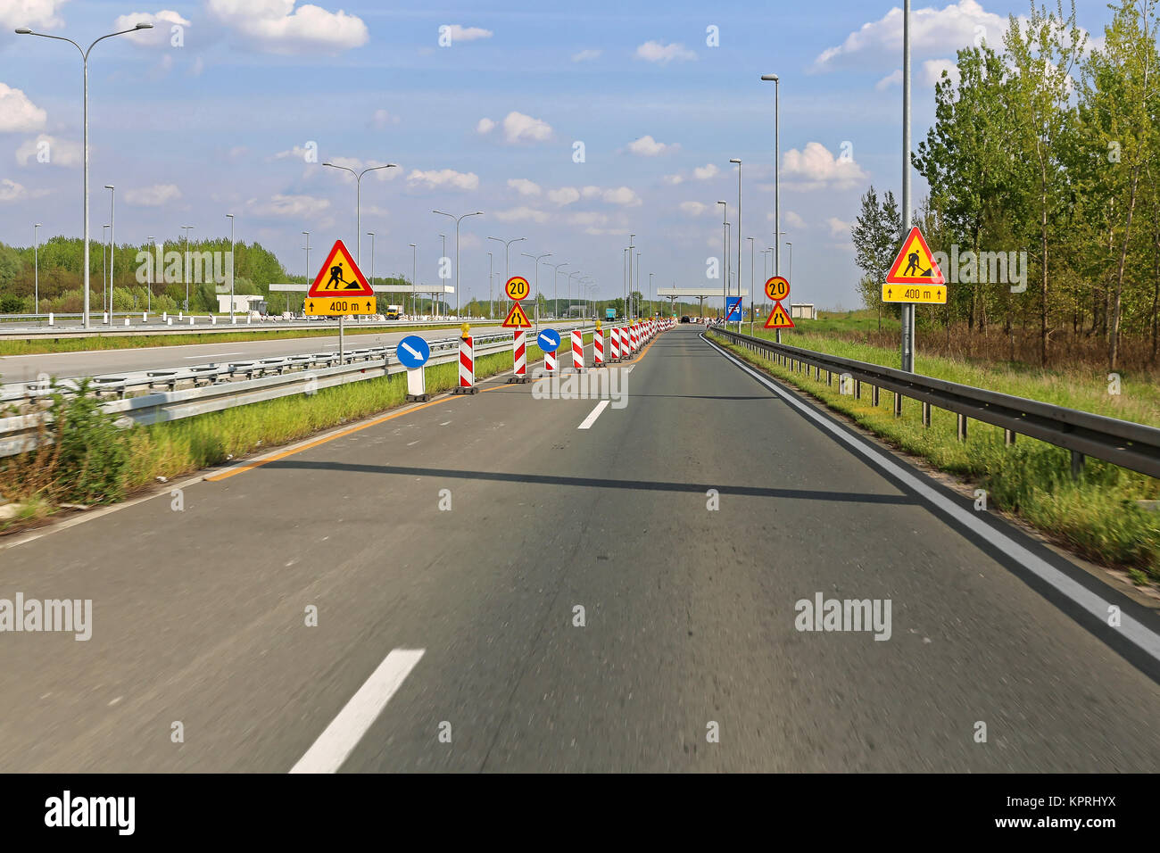 Highway Works High Resolution Stock Photography and Images - Alamy