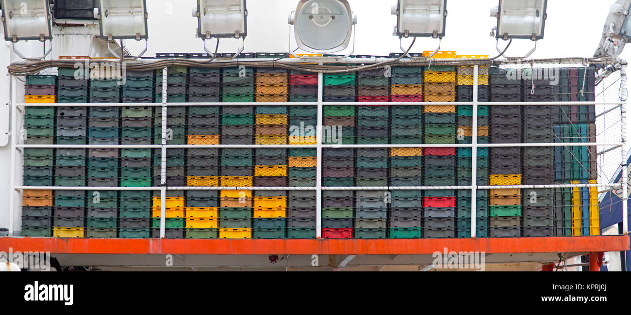 Colorful seafood boxes hi-res stock photography and images - Alamy