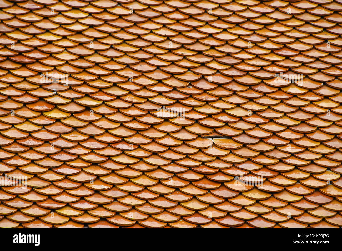 Asian brown ceramic roof tiles texture Stock Photo - Alamy