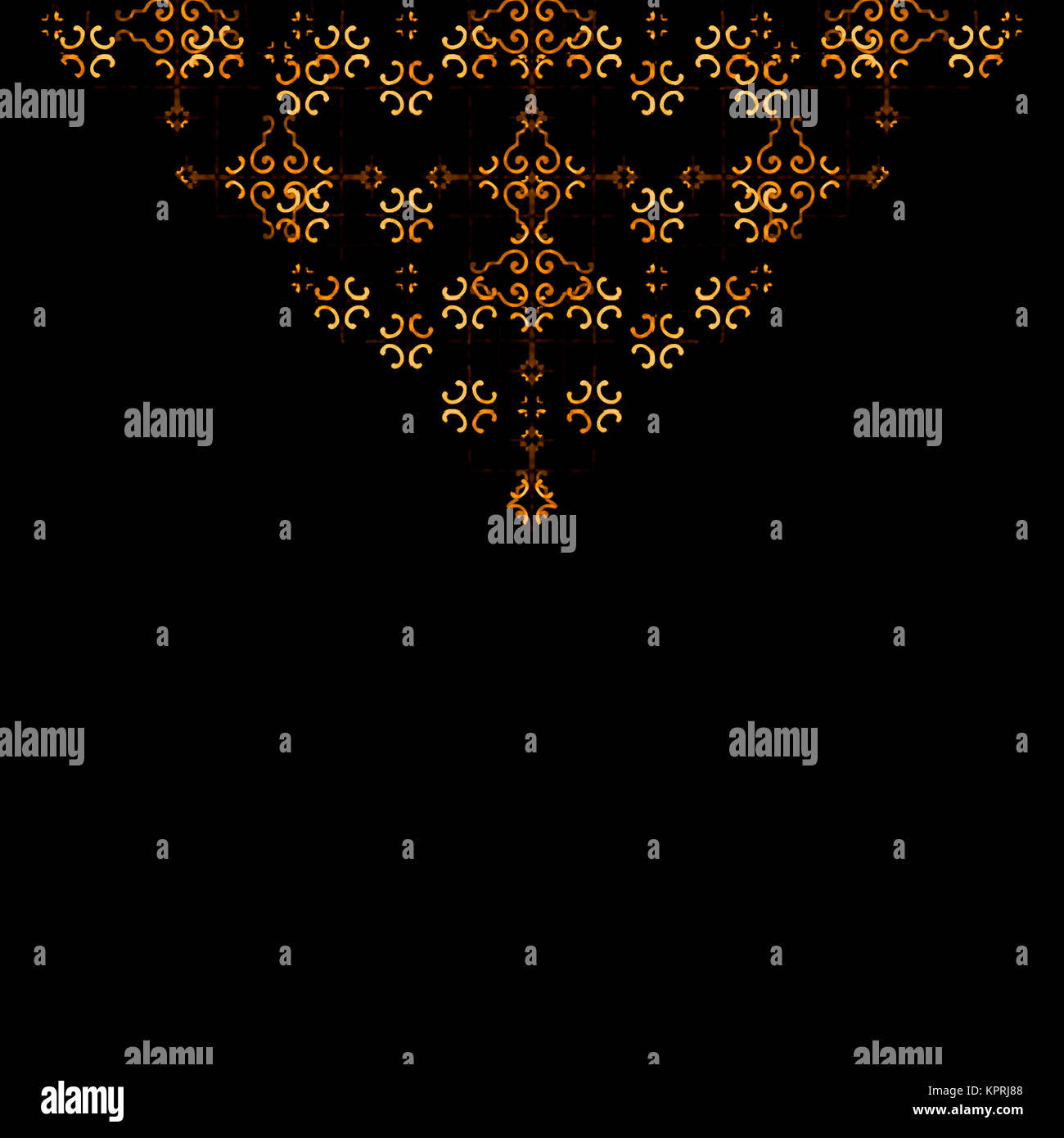 Islamic pattern black background hi-res stock photography and images ...