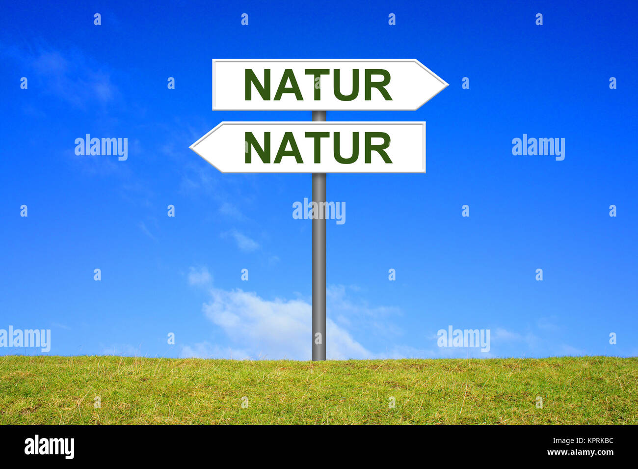 sign signpost showing nature Stock Photo - Alamy