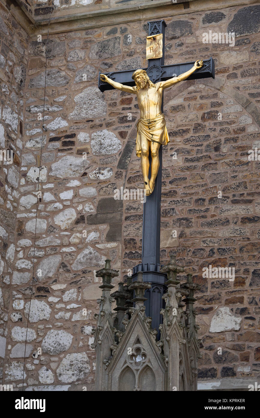 Cross with Jesus Christ Stock Photo - Alamy