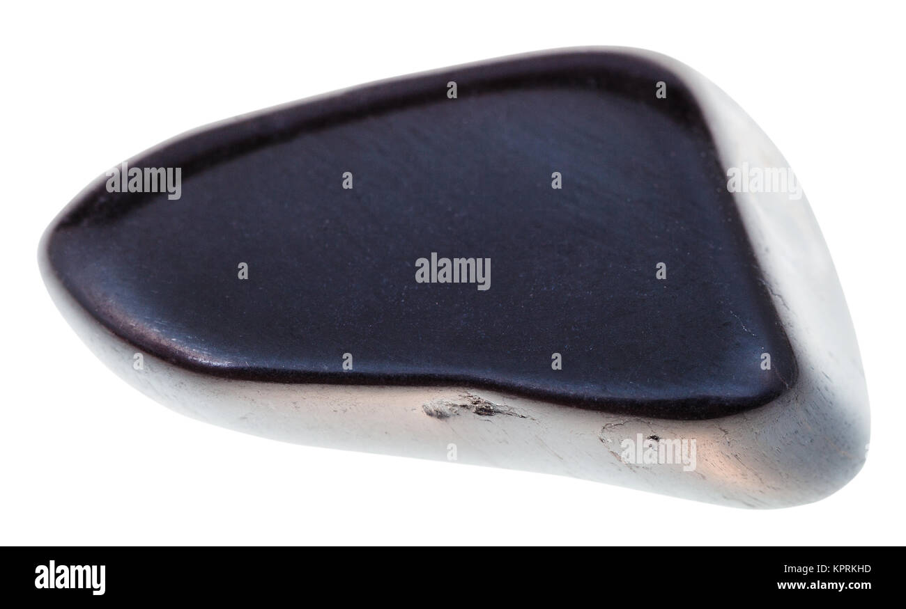 polished hawk eye gemstone isolated on white Stock Photo - Alamy