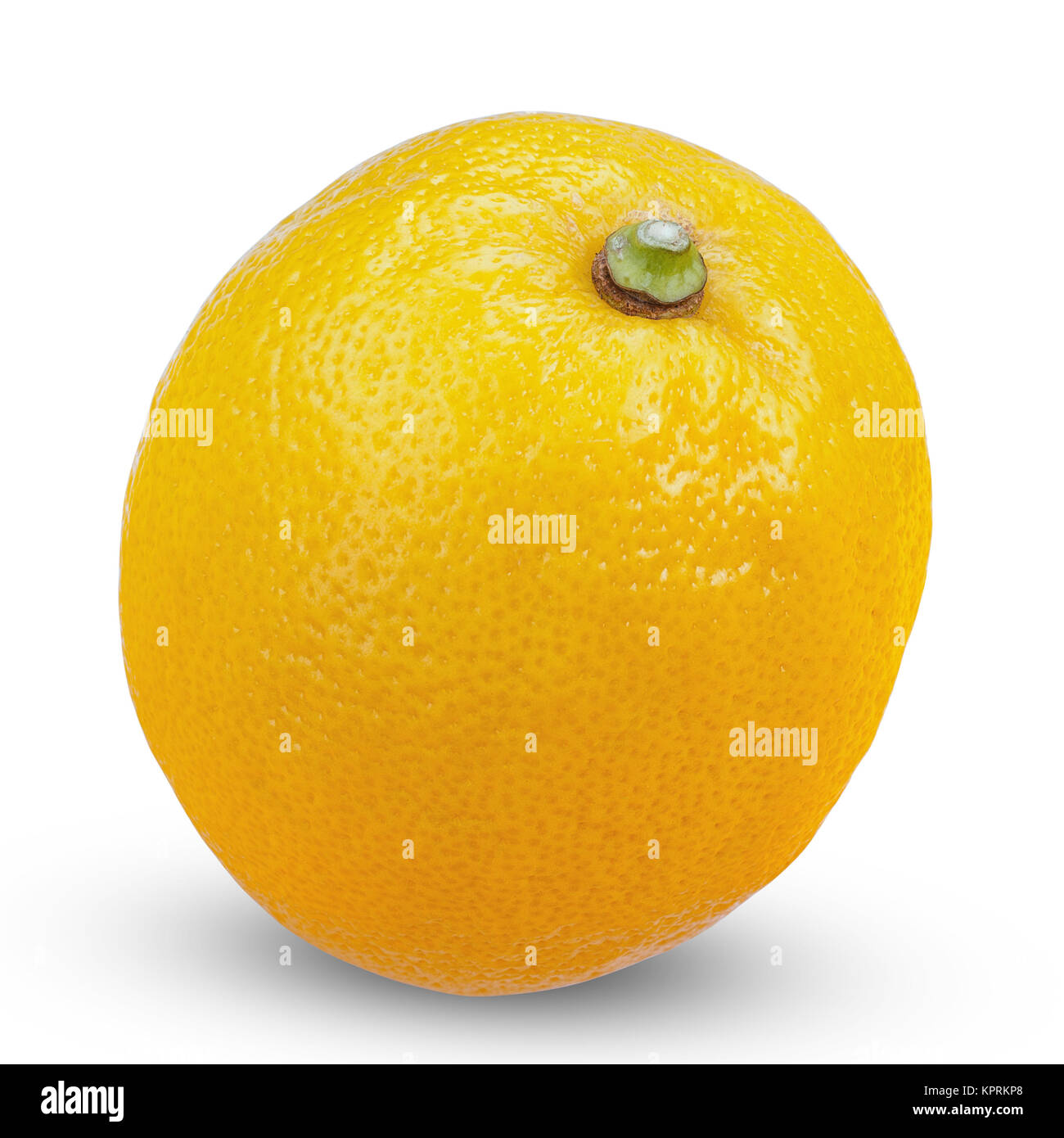 Fresh ripe lemons isolated on white background Stock Photo - Alamy