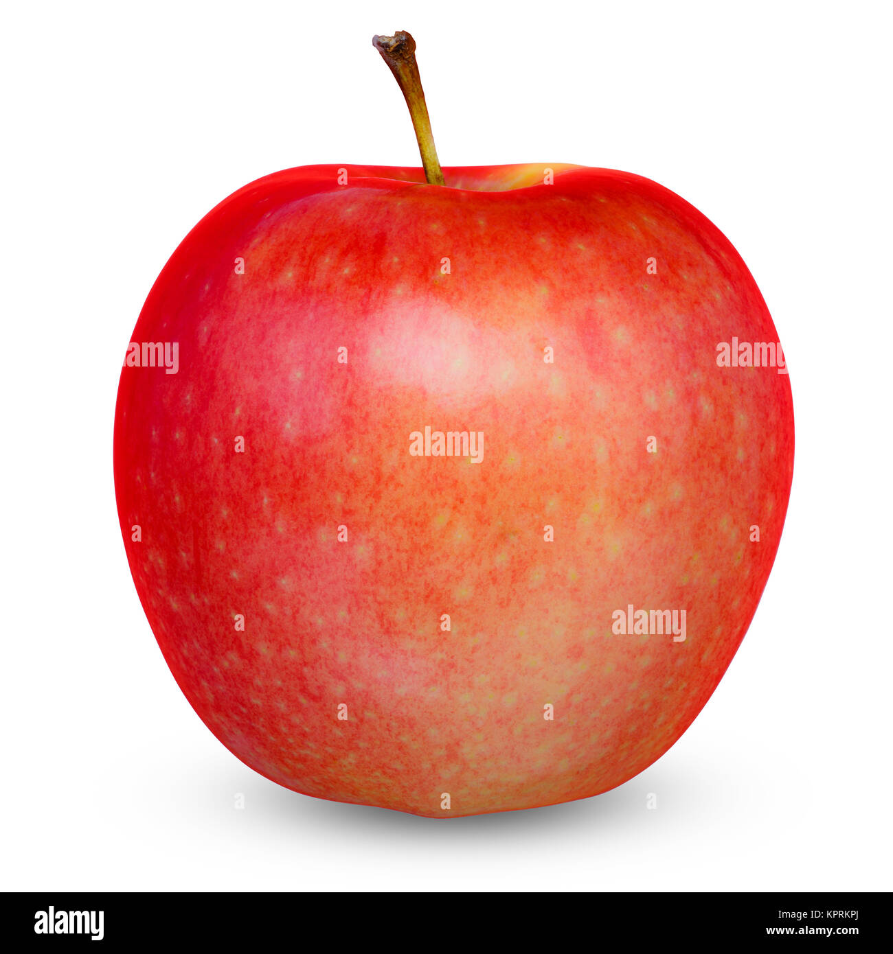 Fresh red apple isolated on white. With clipping path Stock Photo - Alamy