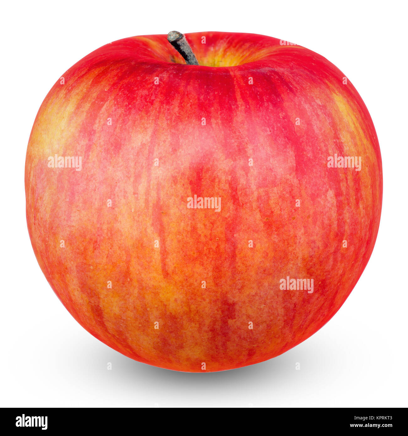 Fresh red apple isolated on white. With clipping path Stock Photo - Alamy